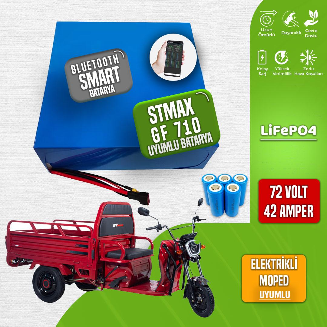 Stmax Gf 710 Moped 72 Volt 42 Amper LiFePO4 Smart Batarya - 34,698.26 TL
