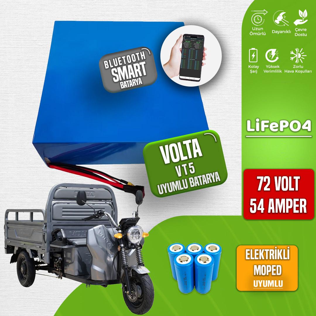 Volta VT5 72 Volt 54 Ah LiFePO4 Smart Bluetooth Batarya - 40,673.87 TL